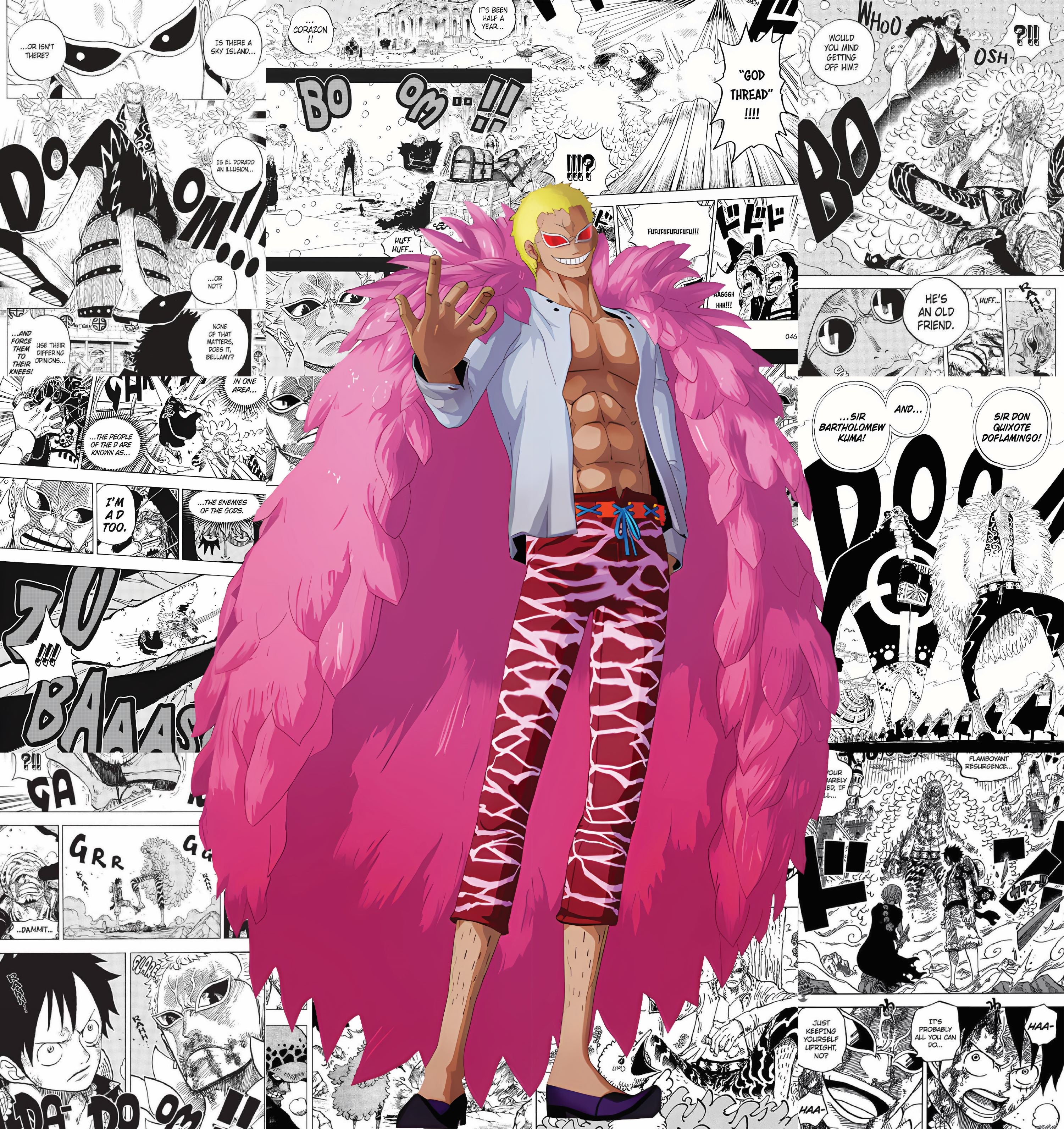Doflamingo Collage Kit – Comic Dune